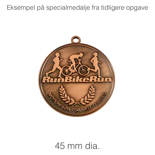 Unikke medaljer i eget design, medaljer med egne bånd