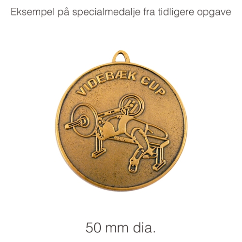 Unikke medaljer i eget design, medaljer med egne bånd