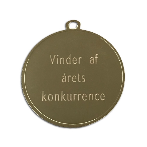 Medalje i en flot klar pink farve.