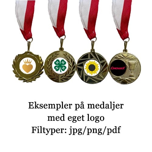 Medalje i en flot klar pink farve.