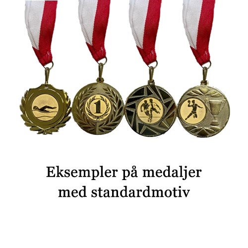 Medalje i en flot klar pink farve.